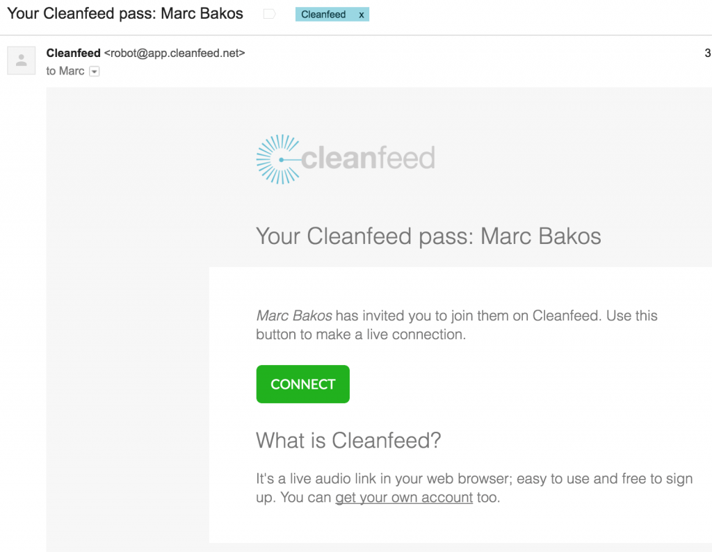 Getting Started with Cleanfeed - Cleanfeed